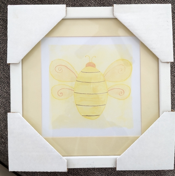 Art | Framed Juvenile Wall Art Pastel Bee New | Poshmark